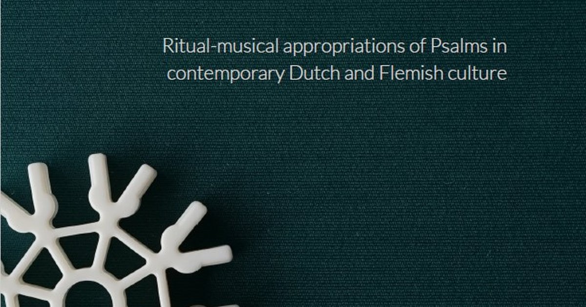Nieuwe publicatie: Sing after God a new song - Instituut voor Rituele ...